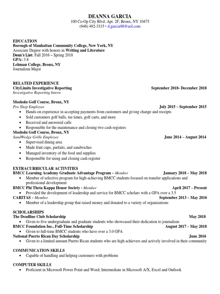 Deanna Garcia - Resume 2018 | PDF | Academia | Behavior Modification