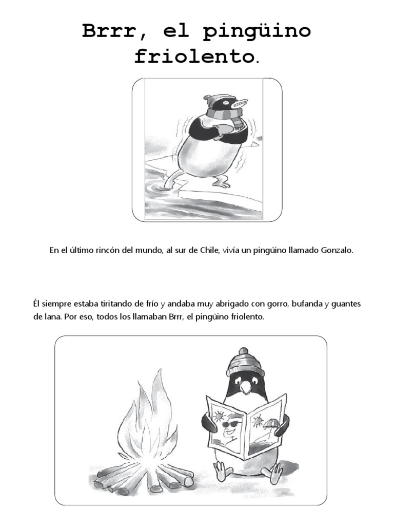 Brrr lectura del pingüino