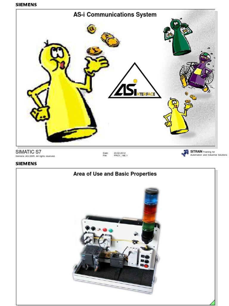 AS-i Communications System: Simatic S7 | PDF | Data Transmission ...