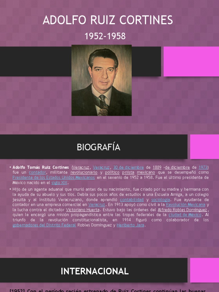 Adolfo Ruiz Cortines | PDF | Gobierno | Economía (general)