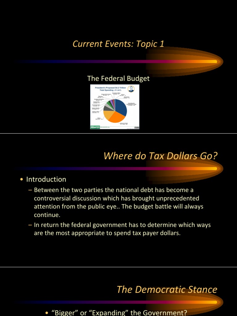 The Federal Budget Pdf National Debt Of The United States United