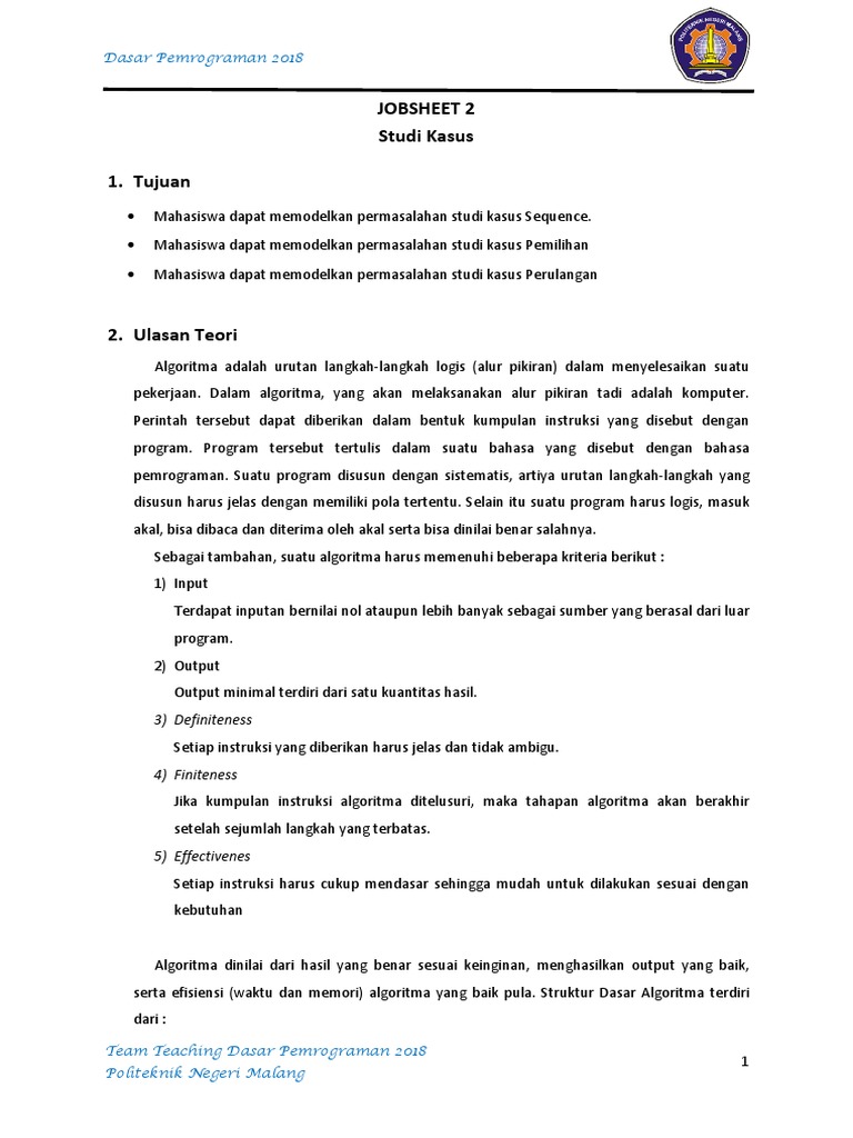 Jobsheet 2 PDF | PDF | Komputer