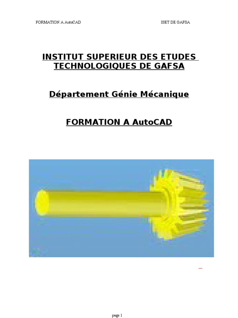 Formation Autocad | PDF