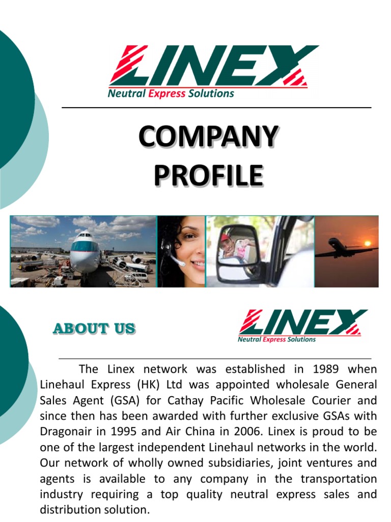 LINEX Company Profile - 2018 | PDF | Cargo | Dangerous Goods