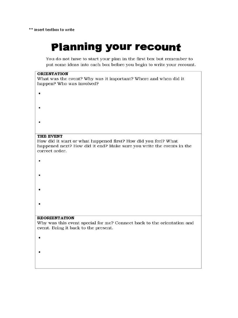 Account Writing Template | PDF