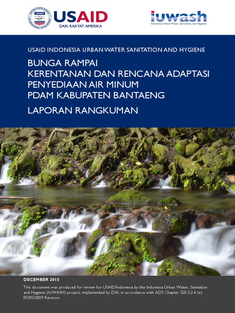 Bunga Rampai Kerentanan Dan Rencana Adaptasi Penyediaan Air Minum Pdam ...