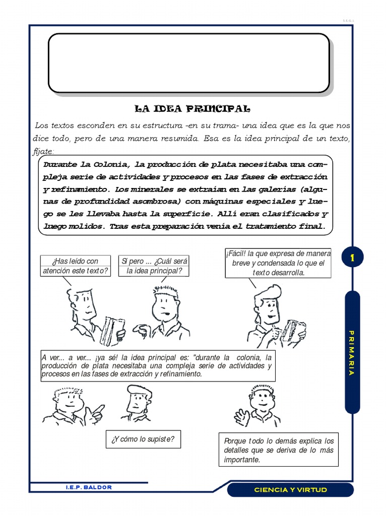 Actividades para identificar ideas principales | PDF | Gatos | Internet