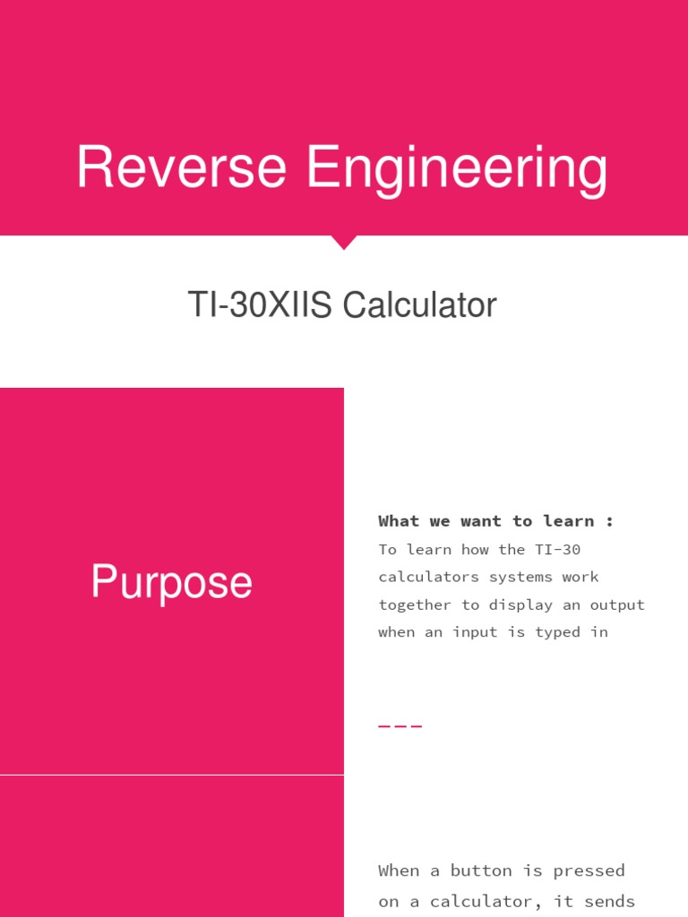 Reverse Engineering Report | PDF | Calculator | Printed Circuit Board
