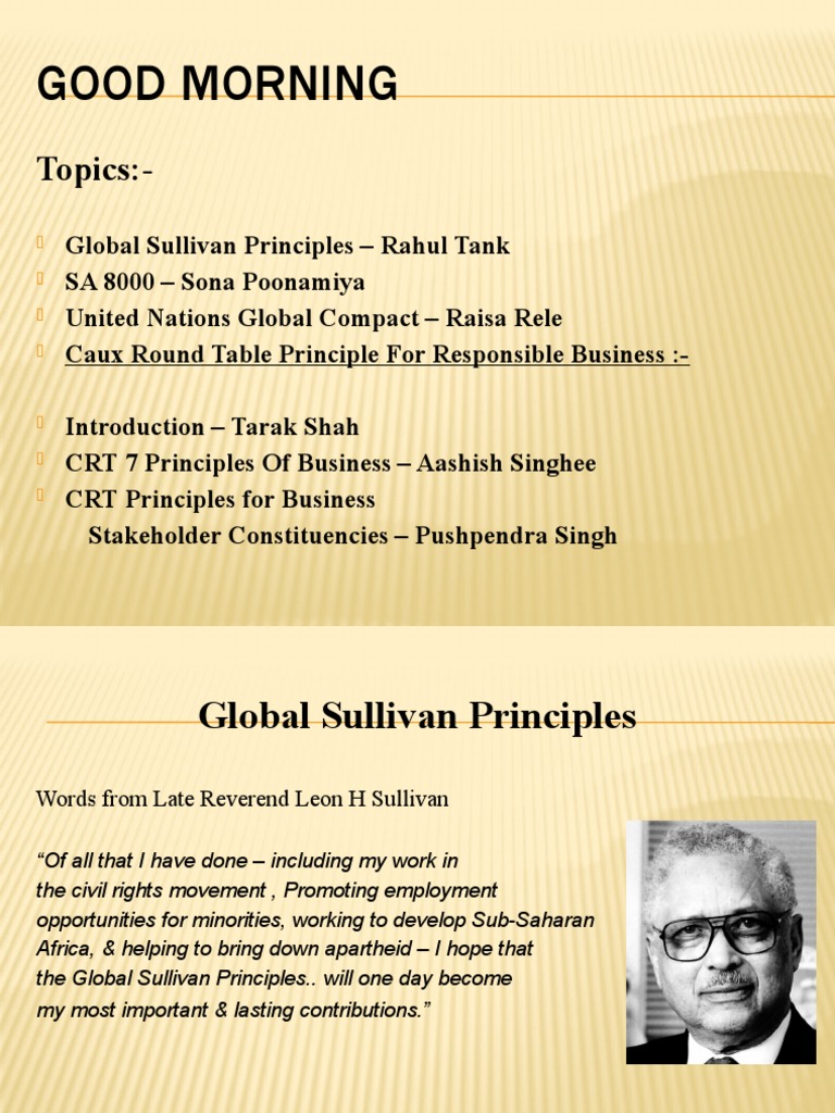 Good Morning: Topics | PDF | Employment | Policy