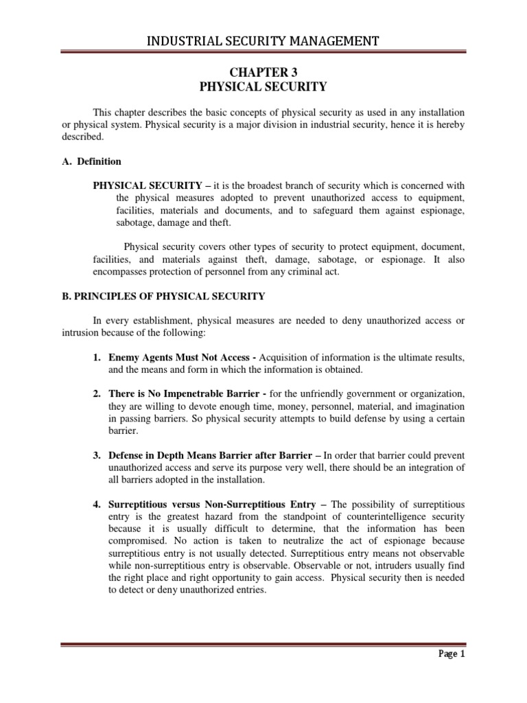 Physical Security | PDF | Lock (Security Device) | Physical Security