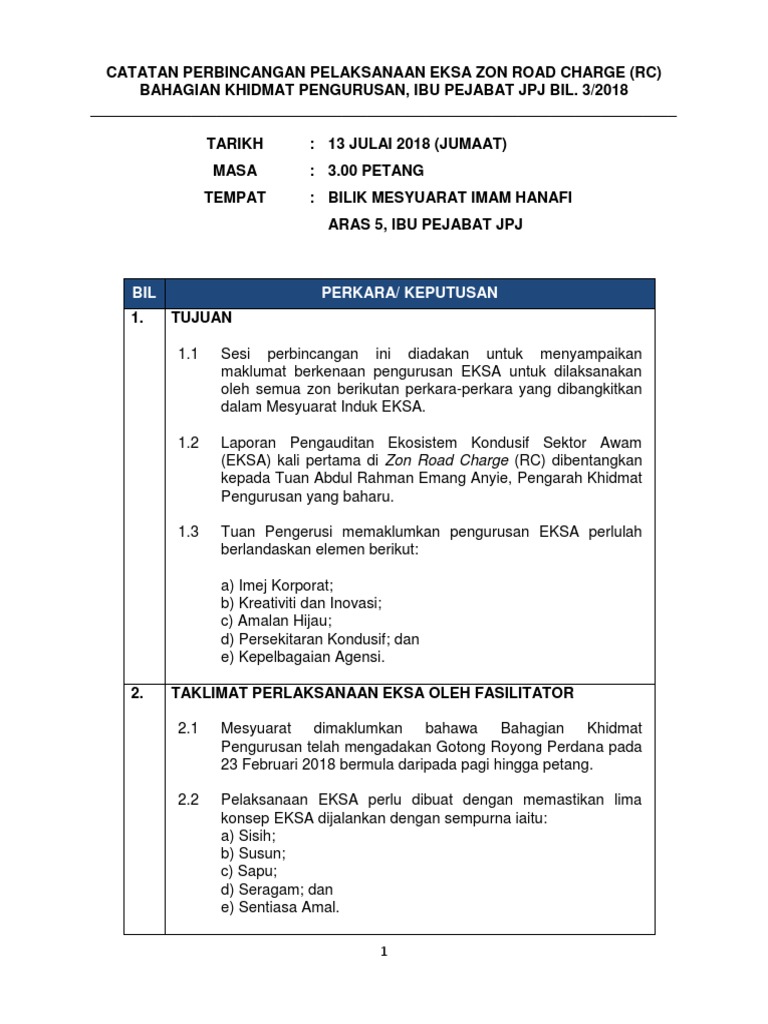CTH Catatan Perbincangan PDF | PDF