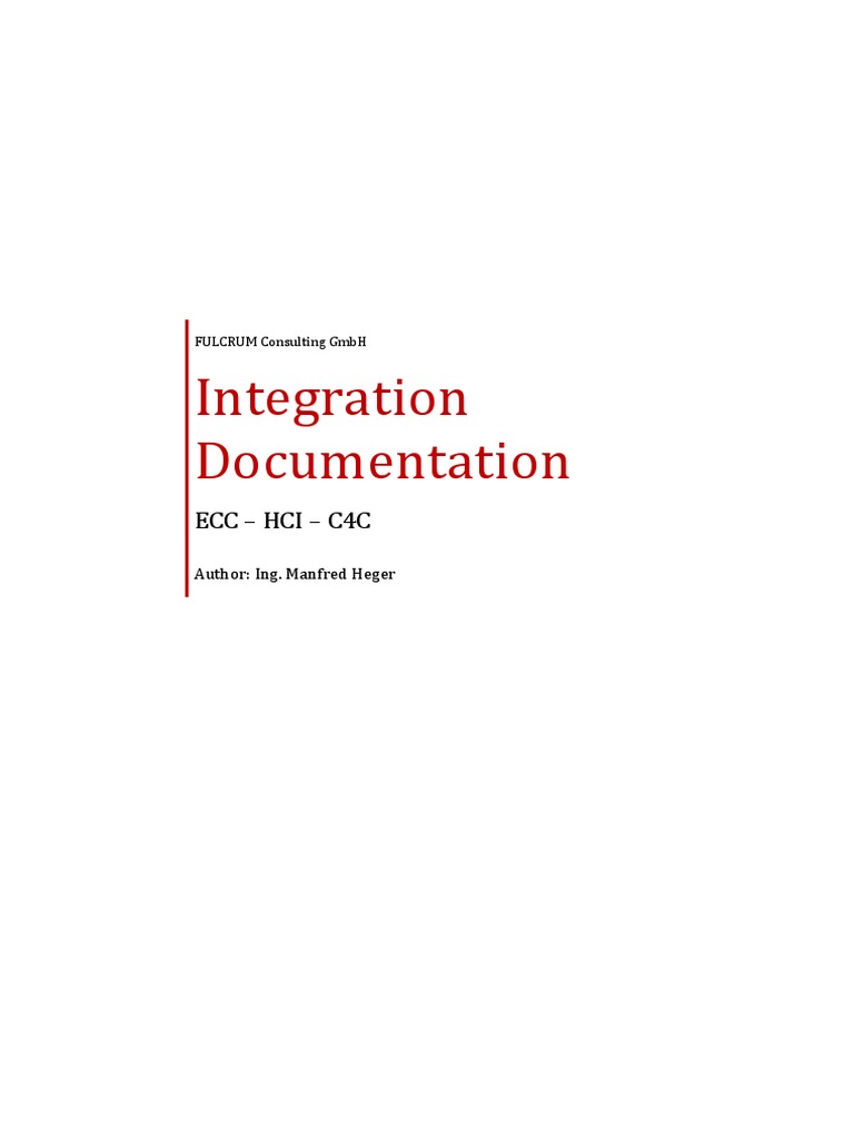 Integration Documentation: Ecc - Hci - C4C | PDF | Sap Se | Public Key ...