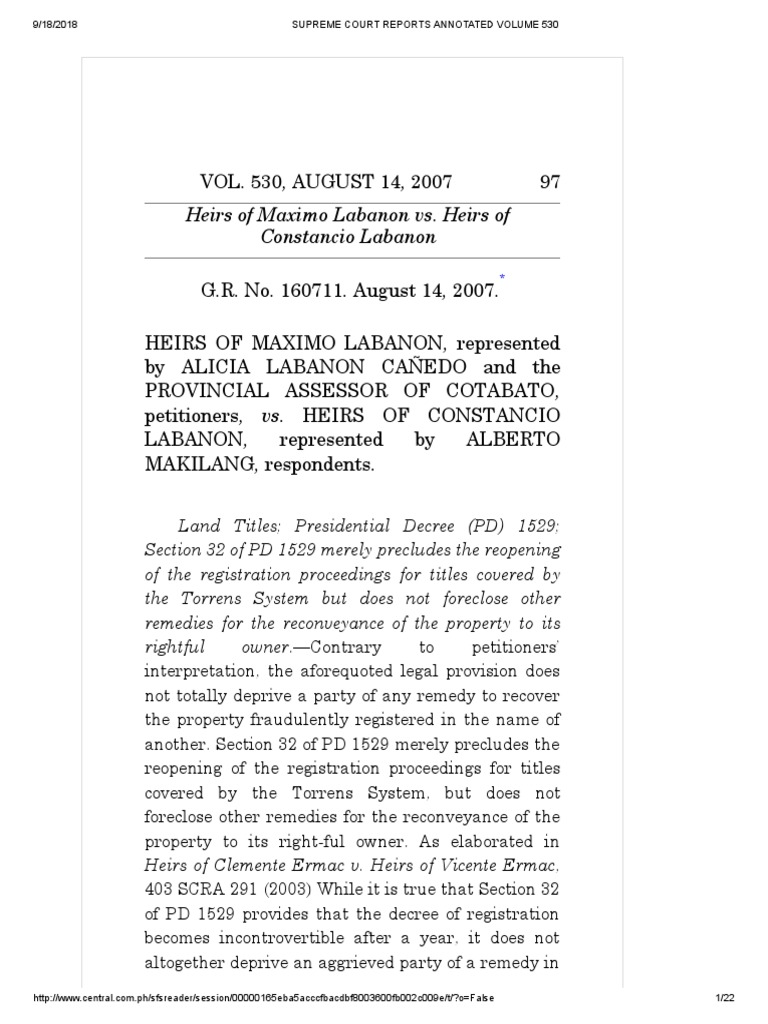 Labanon - Fulltext | PDF | Trust Law | Title (Property)