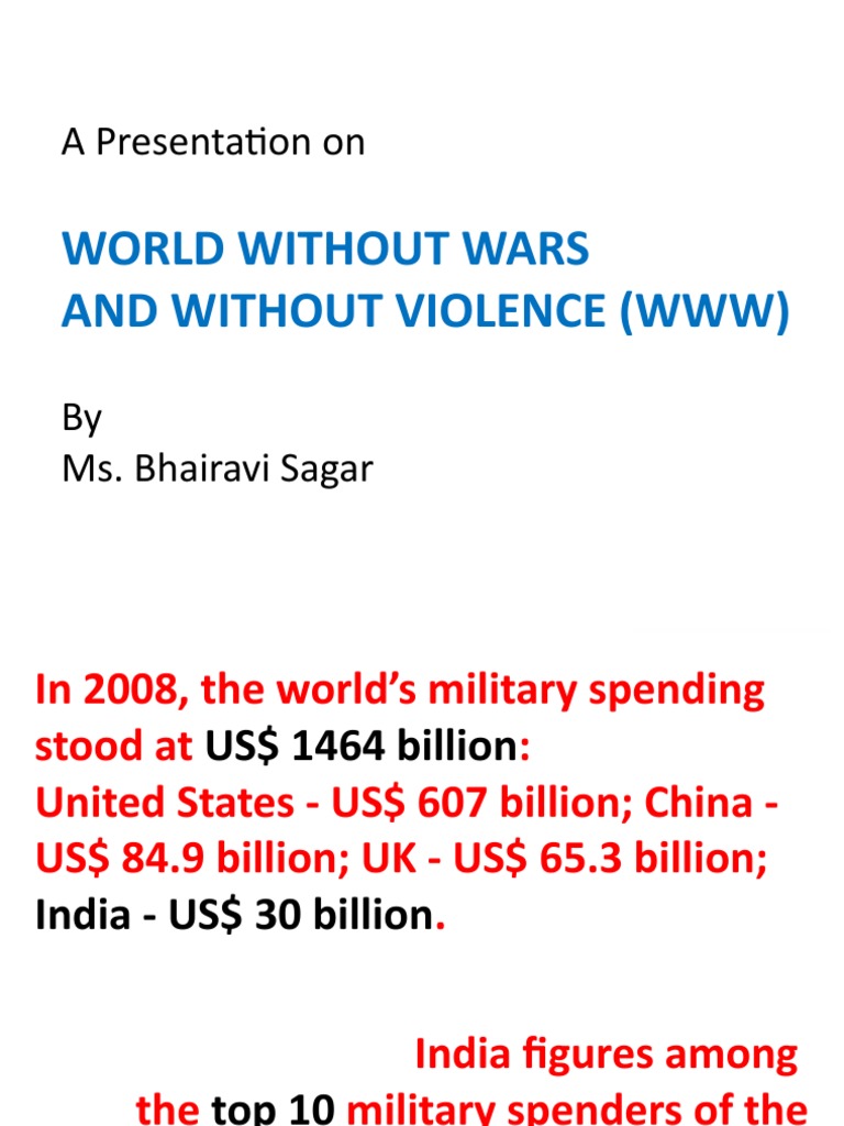 World Without Wars - An Insight | PDF | Nuclear Weapons | Peace