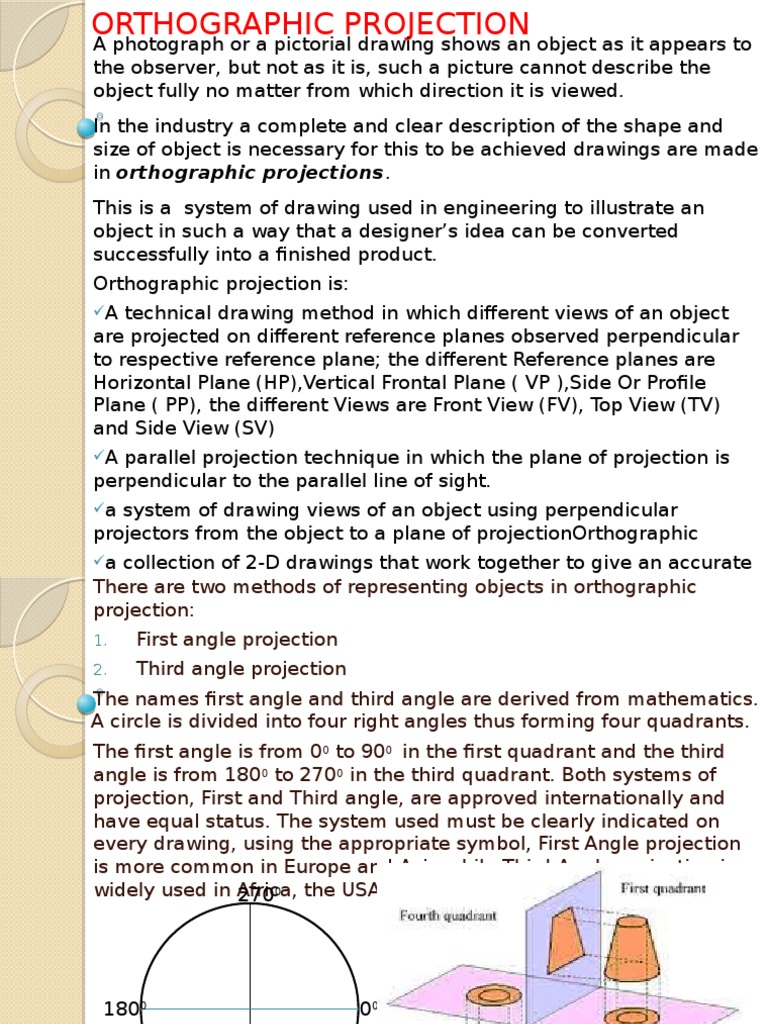 Orthographic Drawing Guide | PDF | Geometry | Classical Geometry