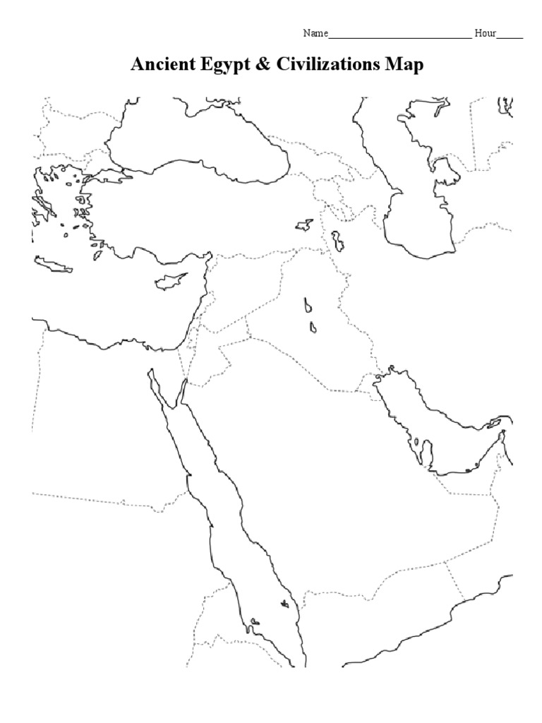 Ancient Egypt & Civilizations Map Guide | PDF