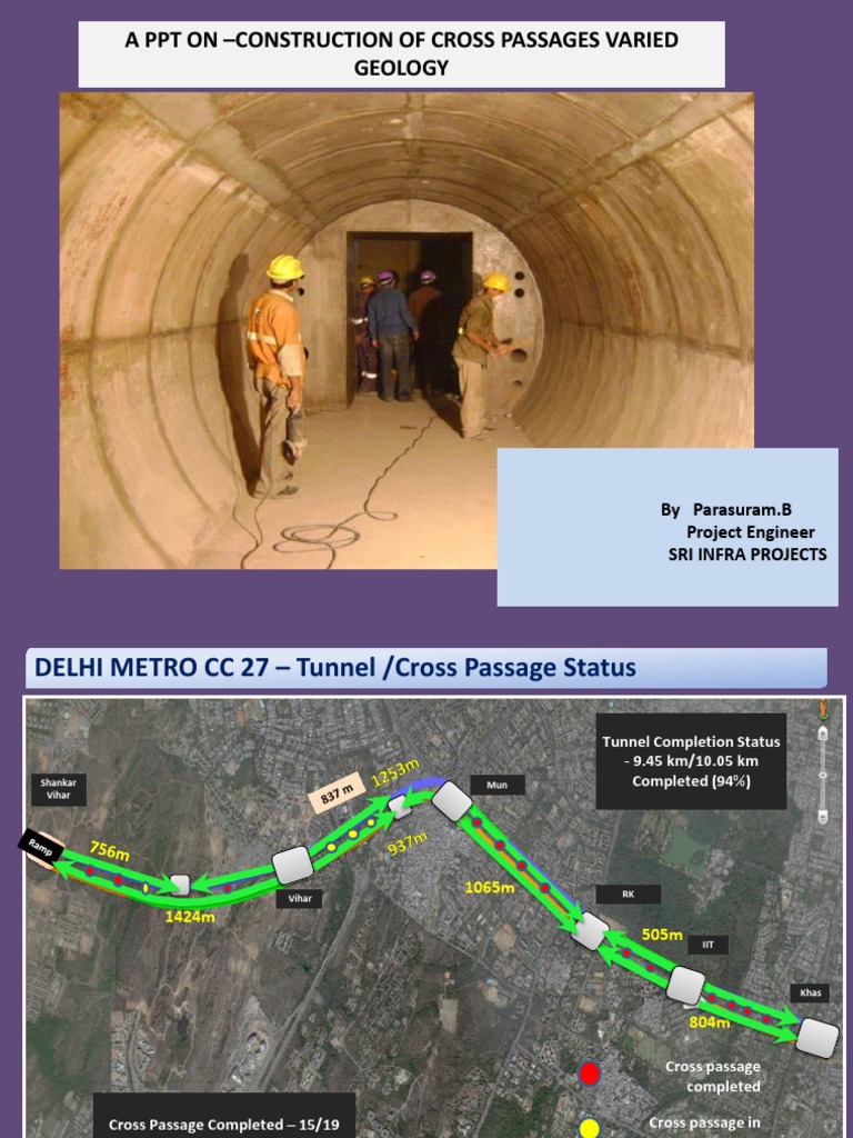 Construction of Cross Passages in Underground Metro Tunnels | PDF ...