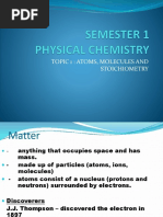 Chemistry Grade 11 Unit 1 | PDF | Atoms | Periodic Table