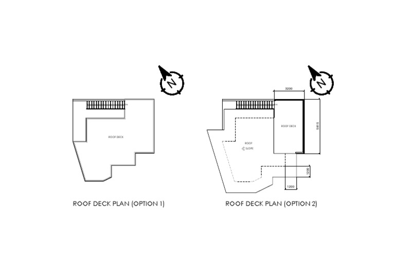 Roof Deck Plan (Option 1) Roof Deck Plan (Option 2) | PDF