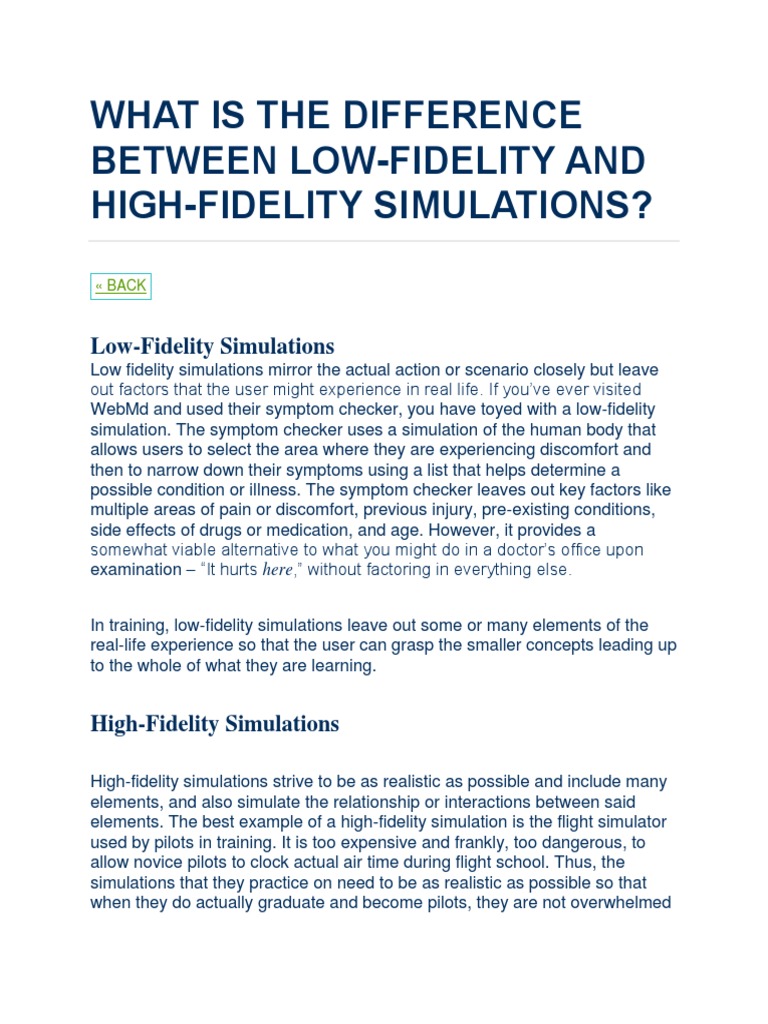 What Is The Difference Between Low-Fidelity and High-Fidelity ...
