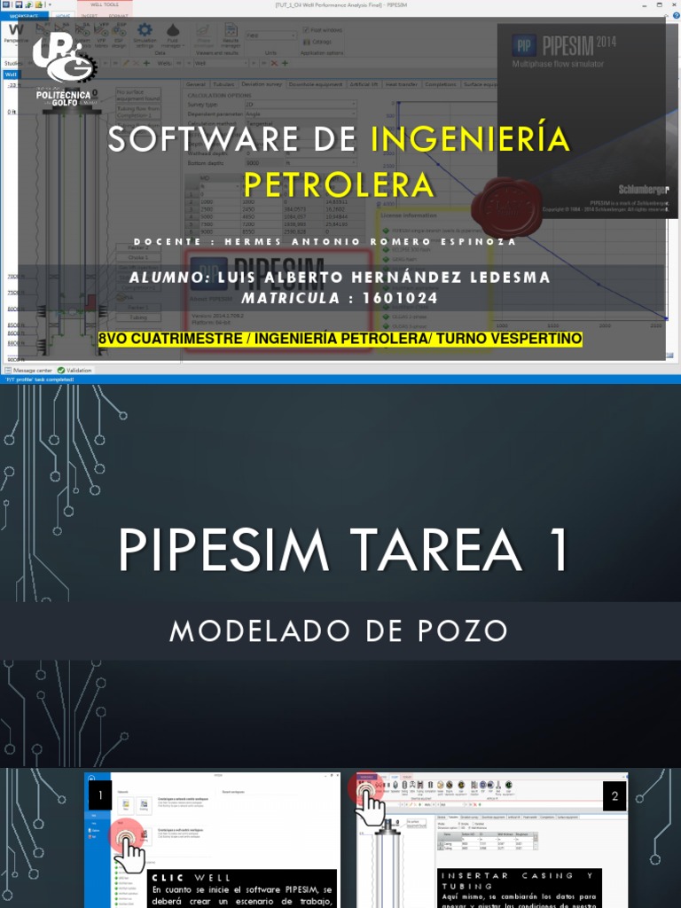 Modelado de pozo en PIPESIM | PDF | Viscosidad | Presión