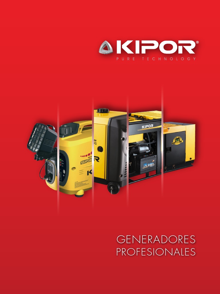 Generadores Inverter. Kipor PDF | PDF | Motor diesel | Generador eléctrico