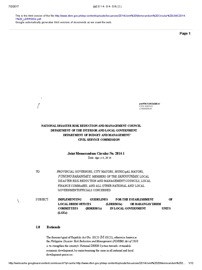 LDRRM Functions | Emergency | Emergency Management