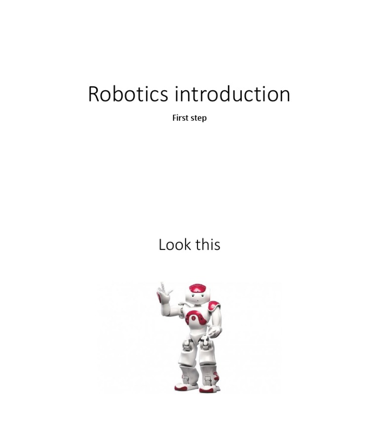 Robotics Introduction | PDF