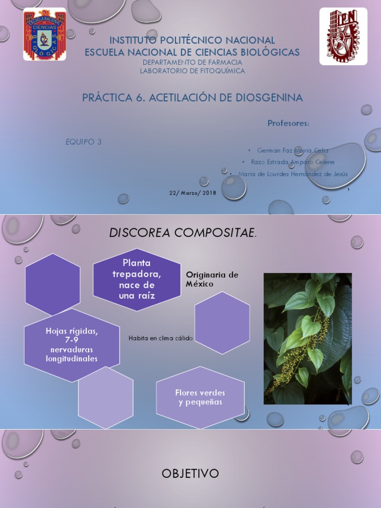 Acetilacion de Diosgenina | Química Orgánica | Reacciones químicas