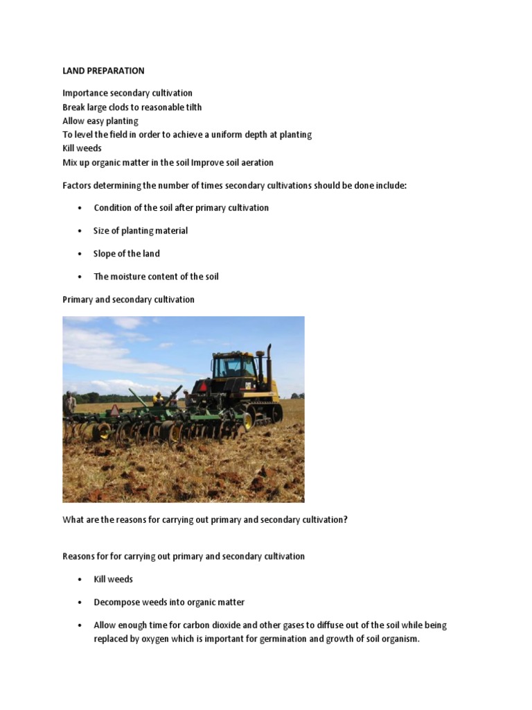 Land Preparation | PDF