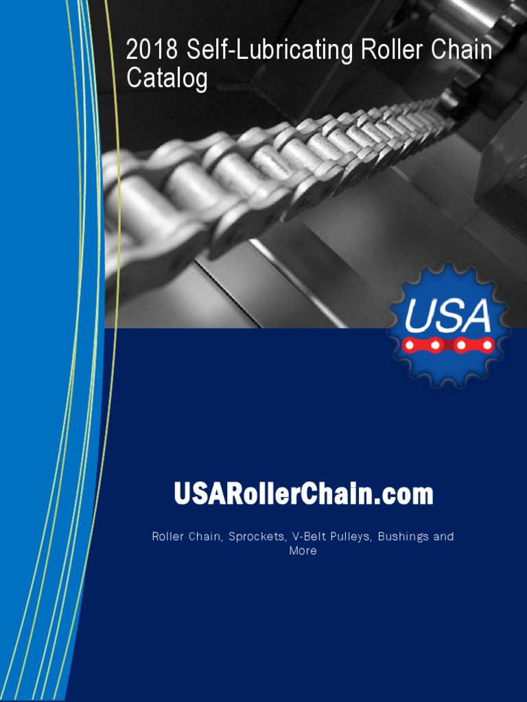 Self-Lubricating Roller Chain Catalog | PDF | Manufactured Goods | Machines