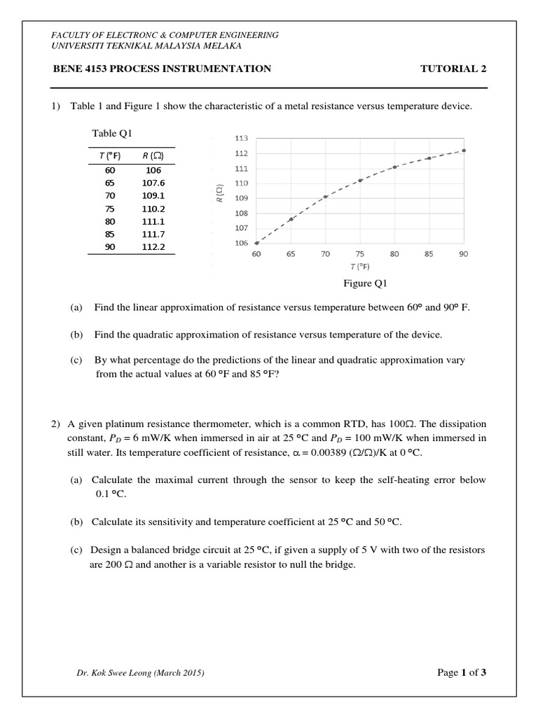 Tutorial 2 | PDF | Electrical Resistance And Conductance | Electrical ...