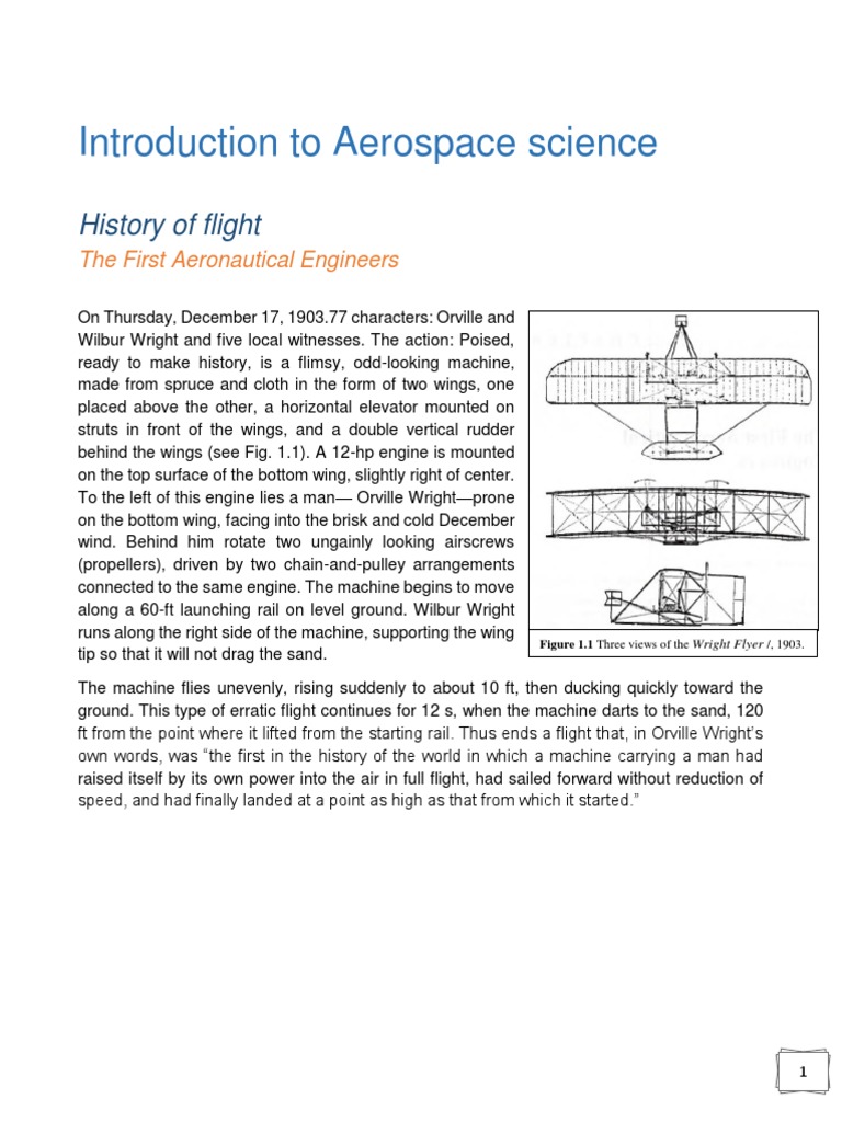 Introduction To Aerospace Engineering | PDF | Aircraft | Gases