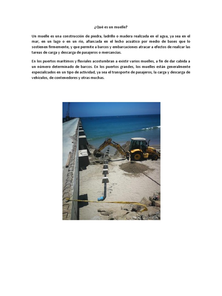 Muelle | PDF | Fundación (Ingeniería) | Hormigón