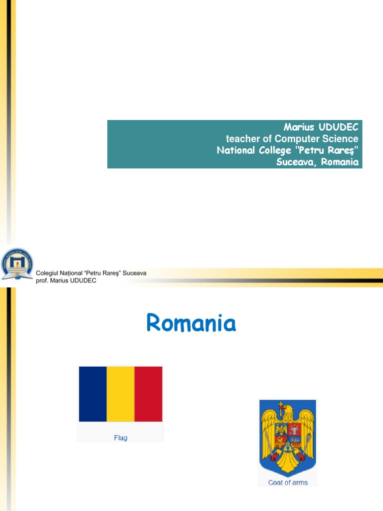 Prezentare Romania Bucovina CNPR Marius UDUDEC | PDF | Romania | Europe Travel