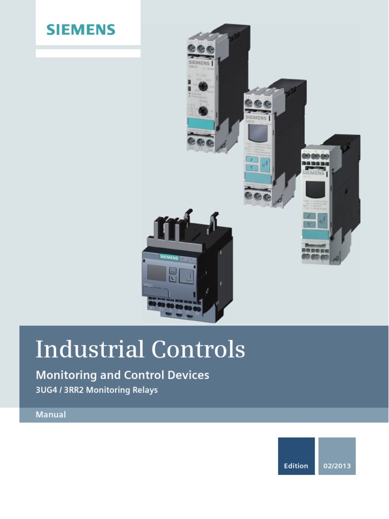 Manual Monitoring Relay SIRIUS Monitoring Devices | PDF | Relay ...