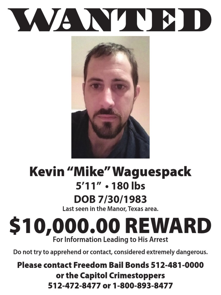 Wanted Waguespack Poster | PDF | Criminal Justice | Crime & Violence