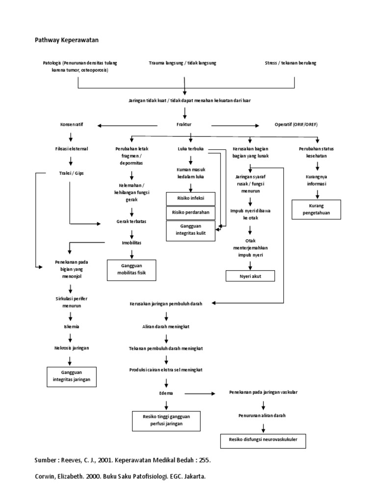 Pathway Keperawatan Fraktur | PDF