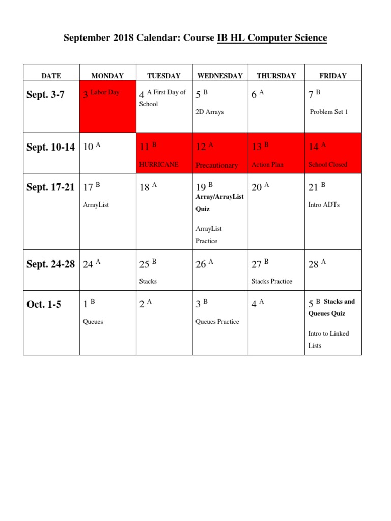 September Calendar | PDF