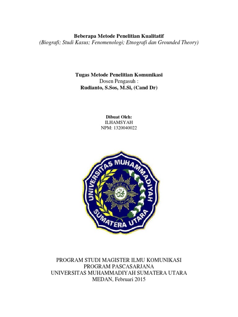 Metode Penelitian Kualitatif Biografi St Pdf Pdf