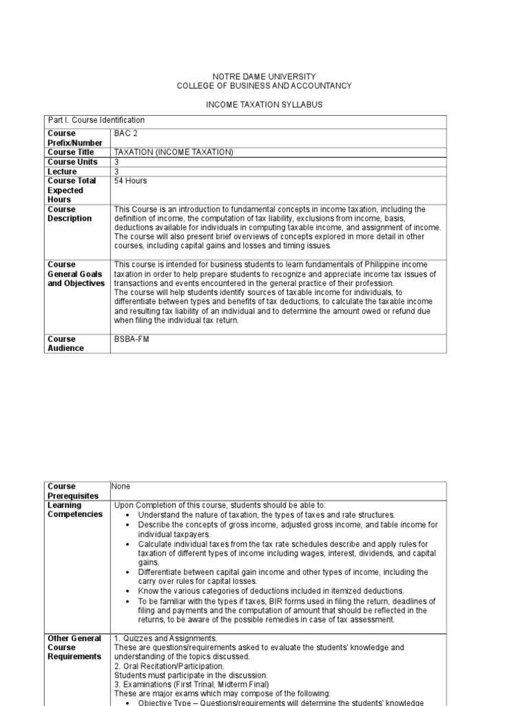 Course Prefix/Number Course Title Course Units Course Total Expected ...
