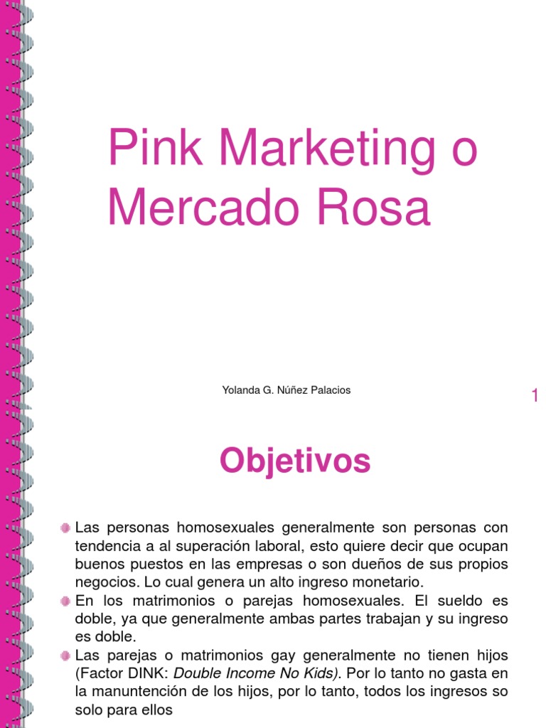 Pink Marketing Mercado | PDF | Homosexualidad | Turismo