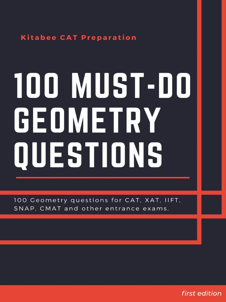 100 Essential Geometry Questions | PDF | Area | Triangle