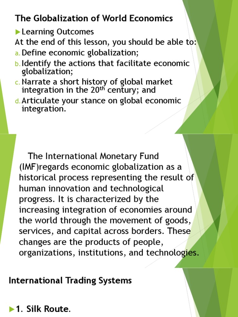 Understanding Economic Globalization | PDF | Bretton Woods System | Money