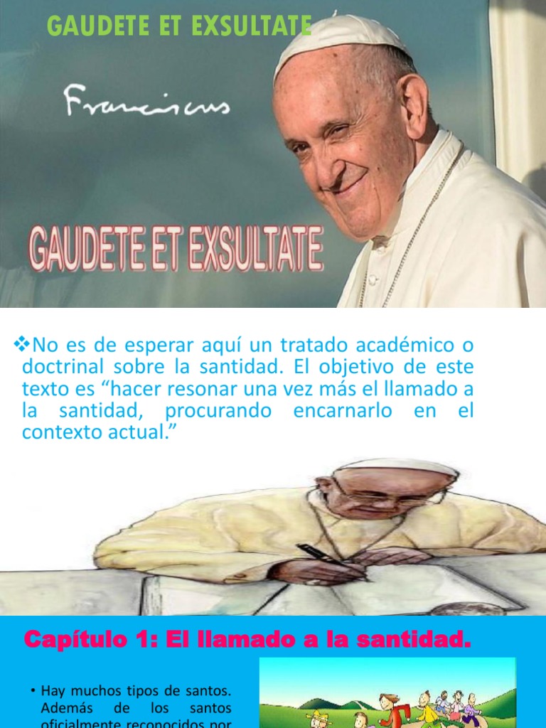 Gaudete Et Exsultate | PDF | Santo | Gracia en el cristianismo