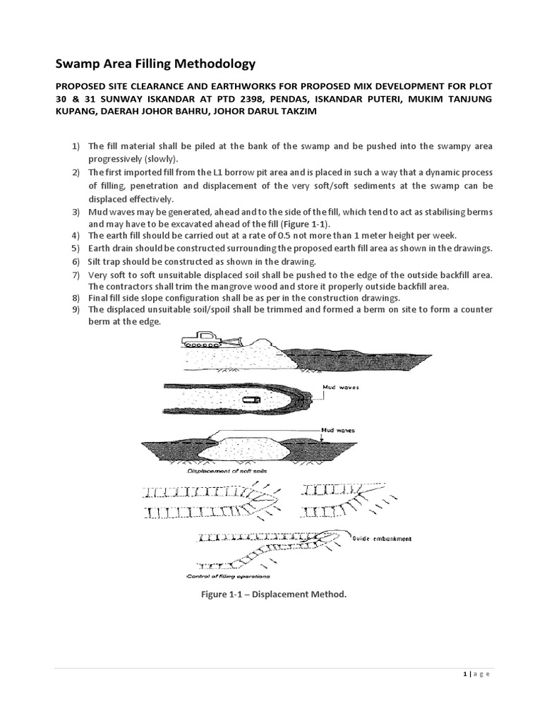 Swamp Filling Method for Sunway Iskandar | PDF
