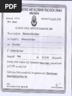 HSC Certificate & Academic Transcript | PDF