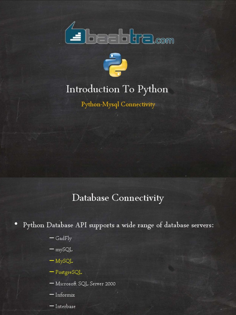 Pyton Book | PDF | Sql | My Sql