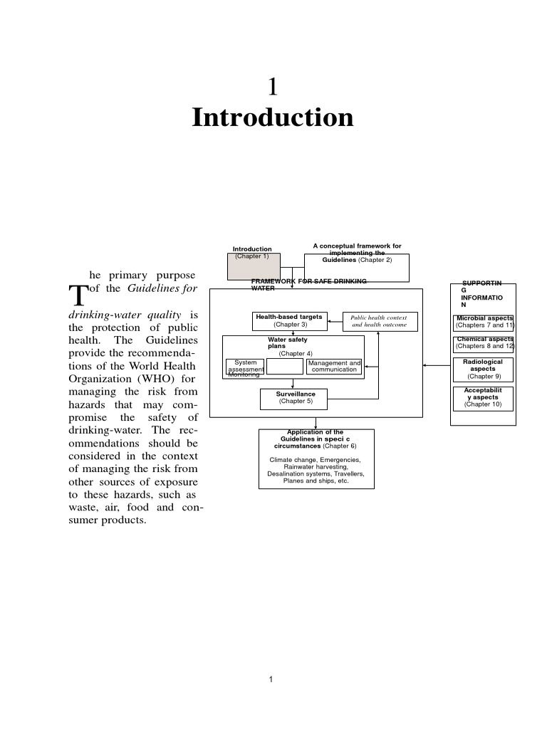 Chapter 1 | PDF | Drinking Water | Disinfectant