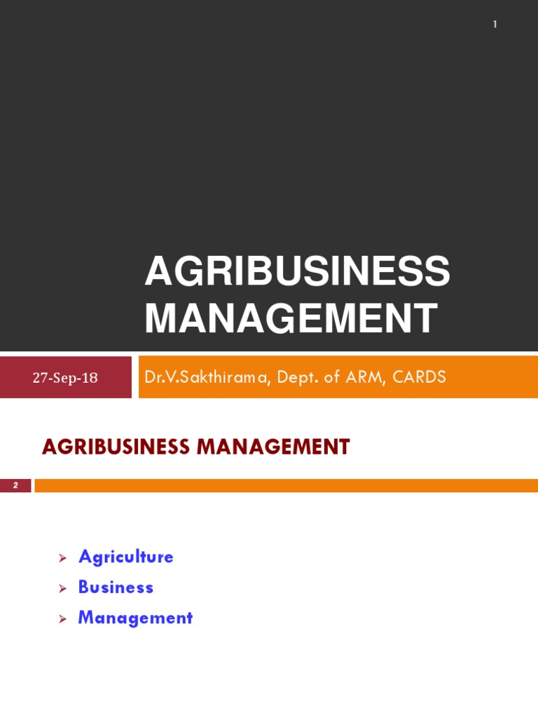 Agribusiness - Definition | PDF | Agribusiness | Agriculture